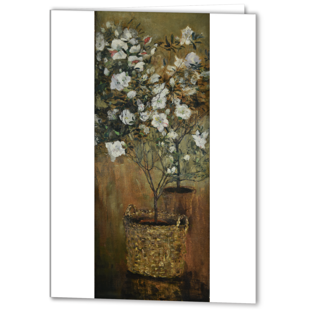 Vase Of Azaleas 18841885 Double Card With Envelope